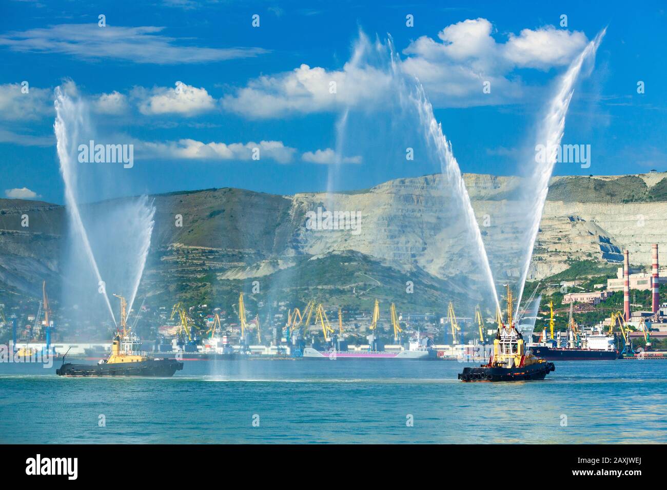 Fire fighting vessel and rescue boats hi-res stock photography and ...