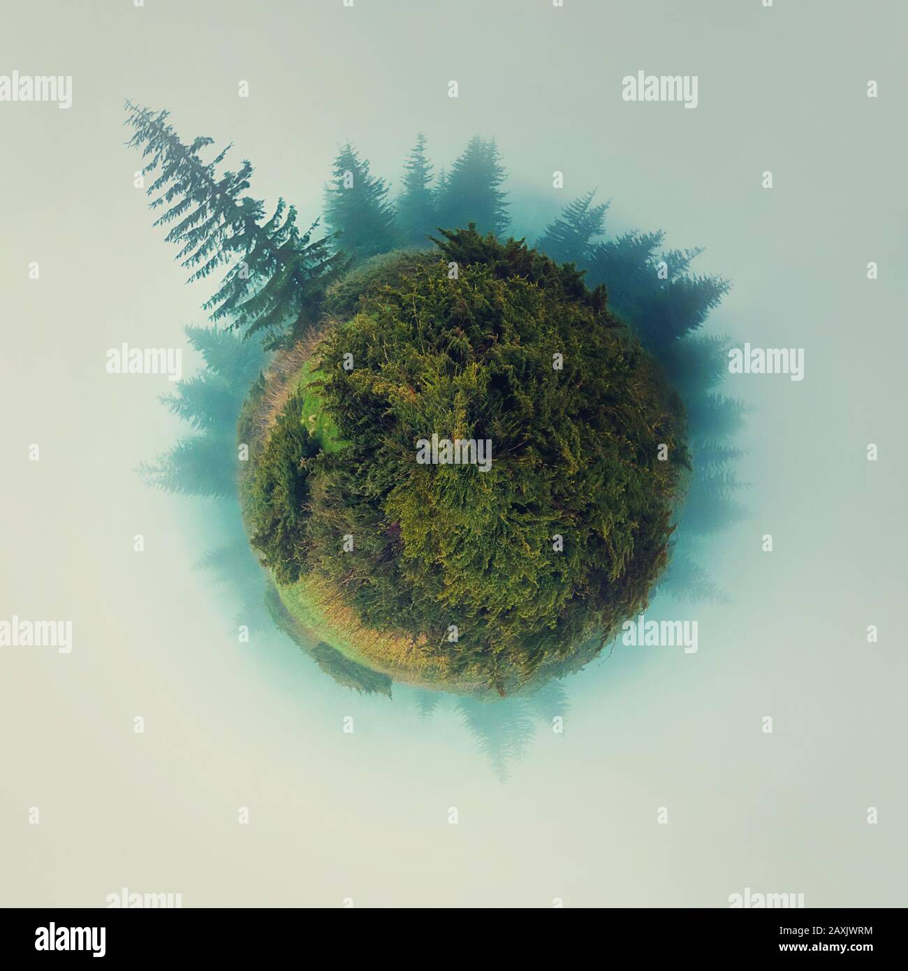 Planet earth surrounded sphere hi-res stock photography and images - Alamy