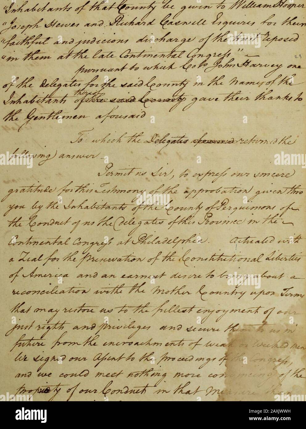 Journal of sessions and votes [manuscript] Stock Photo - Alamy