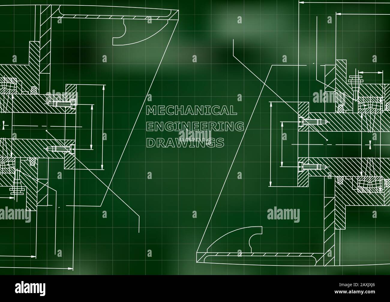 Mechanical engineering. Technical illustration. Backgrounds of ...