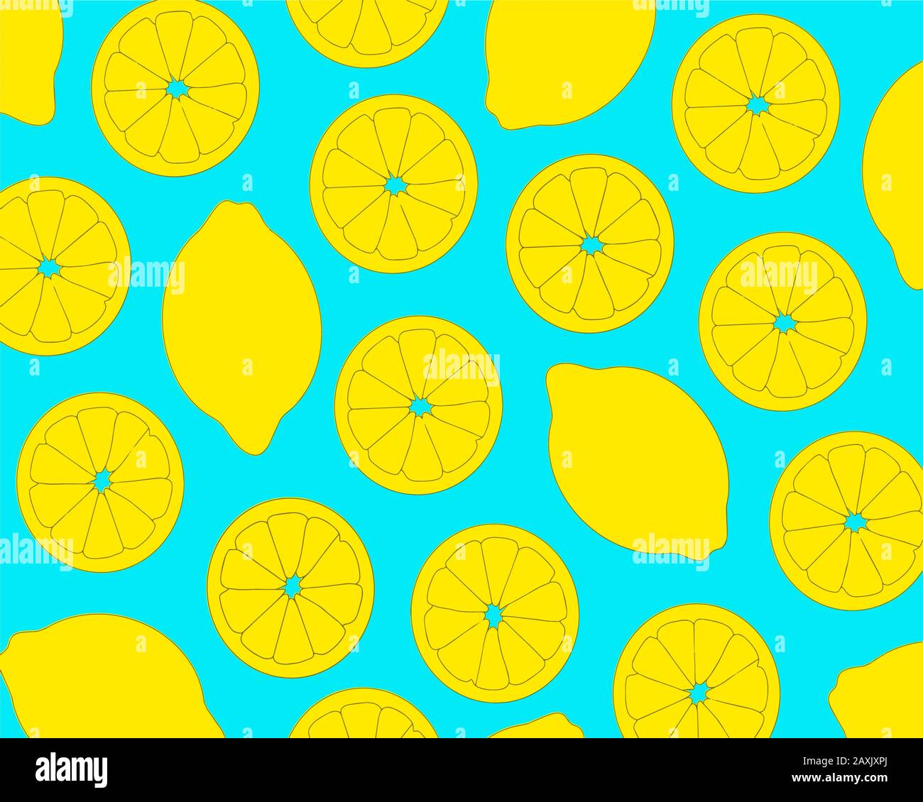 Seamless lemons hi-res stock photography and images - Alamy