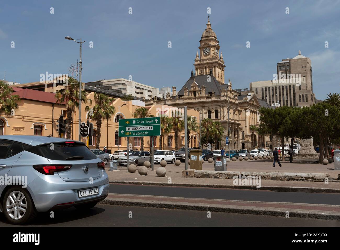 Cape Town, South Africa. Dec 2019. Driving in Cape Town city centre ...