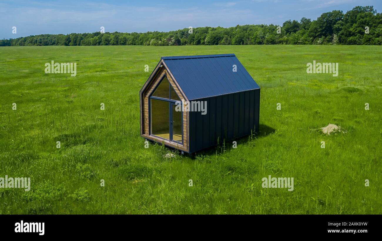New modern rural house Stock Photo - Alamy