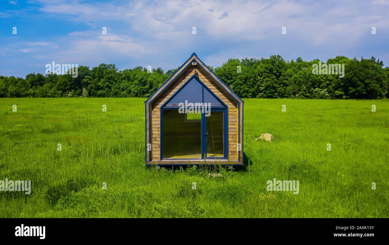 New modern rural house Stock Photo - Alamy