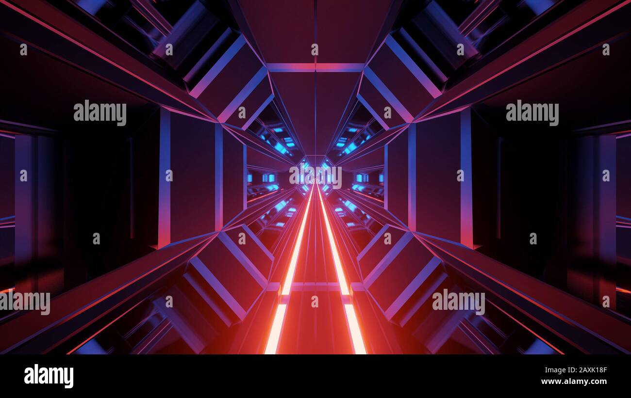 3d illustration background wallpaper of a futuristic science-fiction ...
