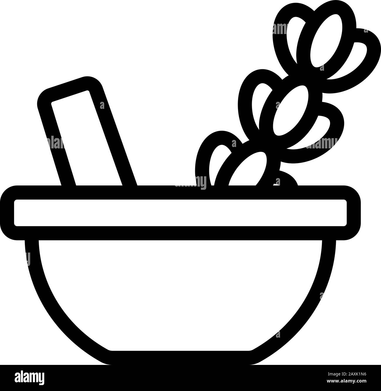 Lavender spice icon vector. Isolated contour symbol illustration Stock ...