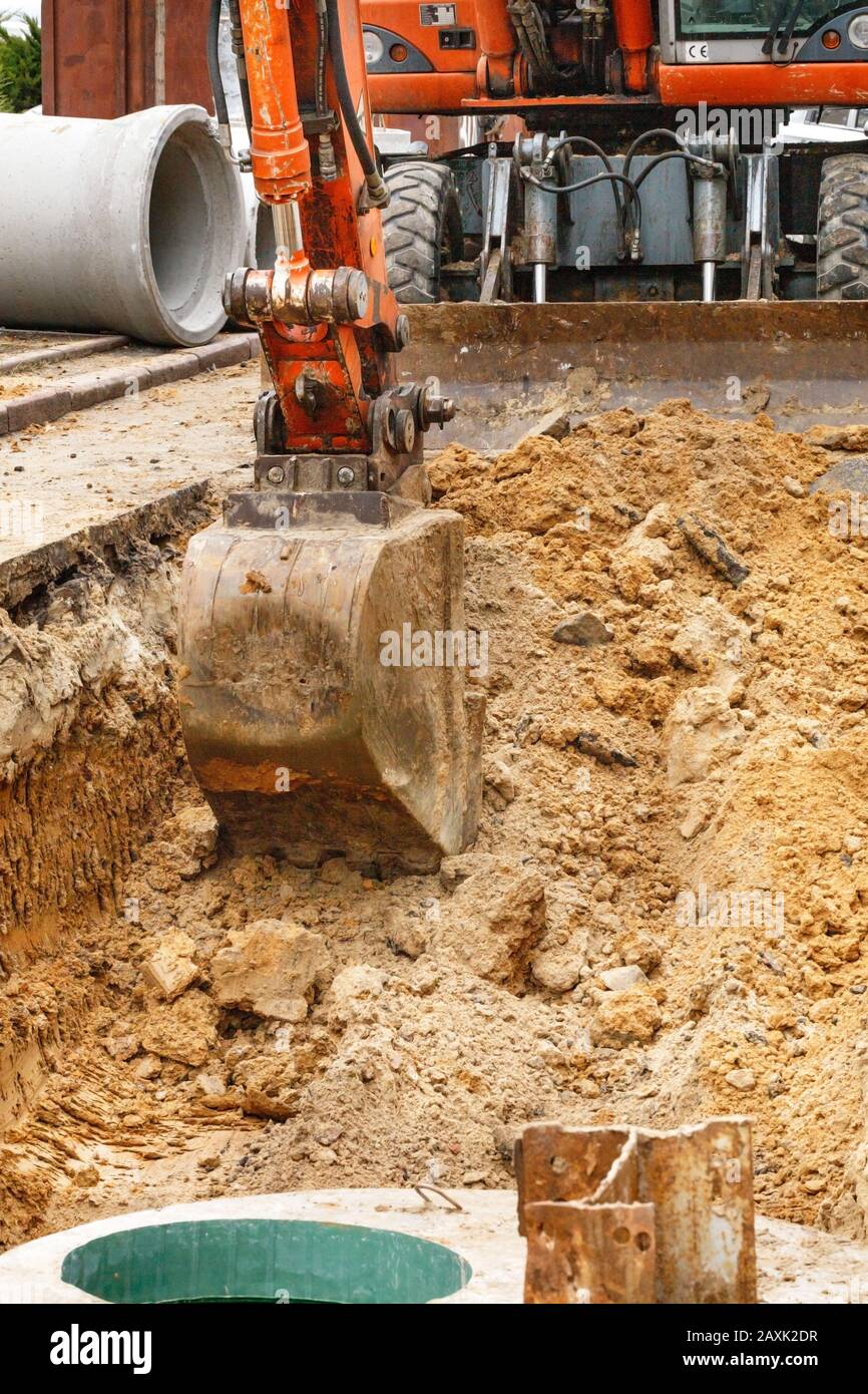 A trench concrete hi-res stock photography and images - Alamy