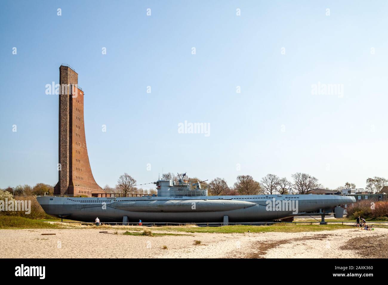 Naval memorial and submarine, Ostseebad Laboe, Germany Stock Photo - Alamy