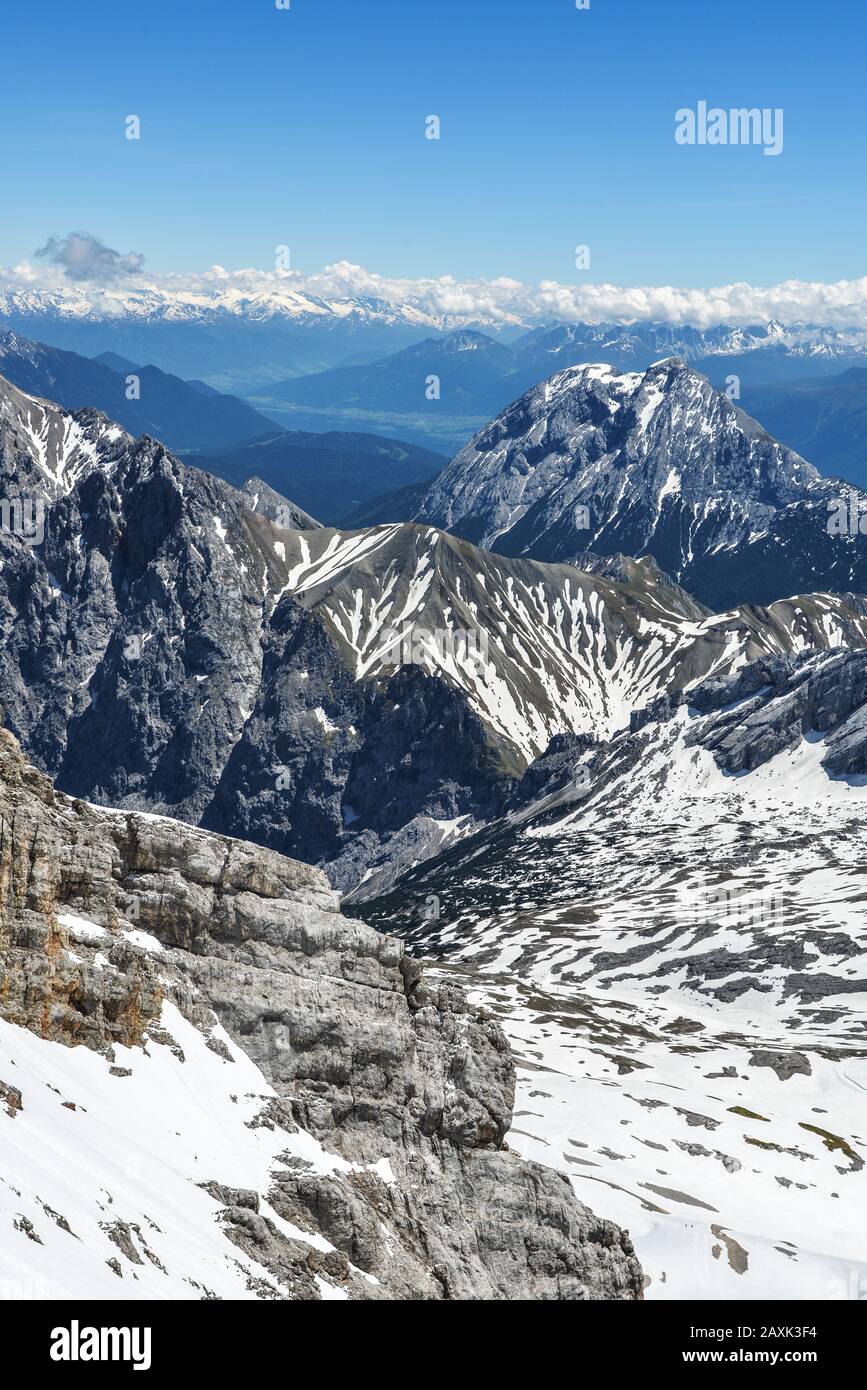Descent from the zugspitze hi-res stock photography and images - Alamy