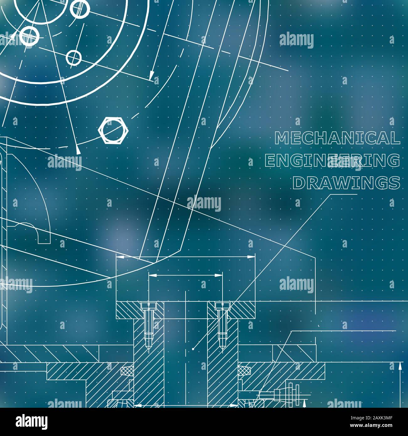 Blue background points technical Stock Vector Images - Alamy