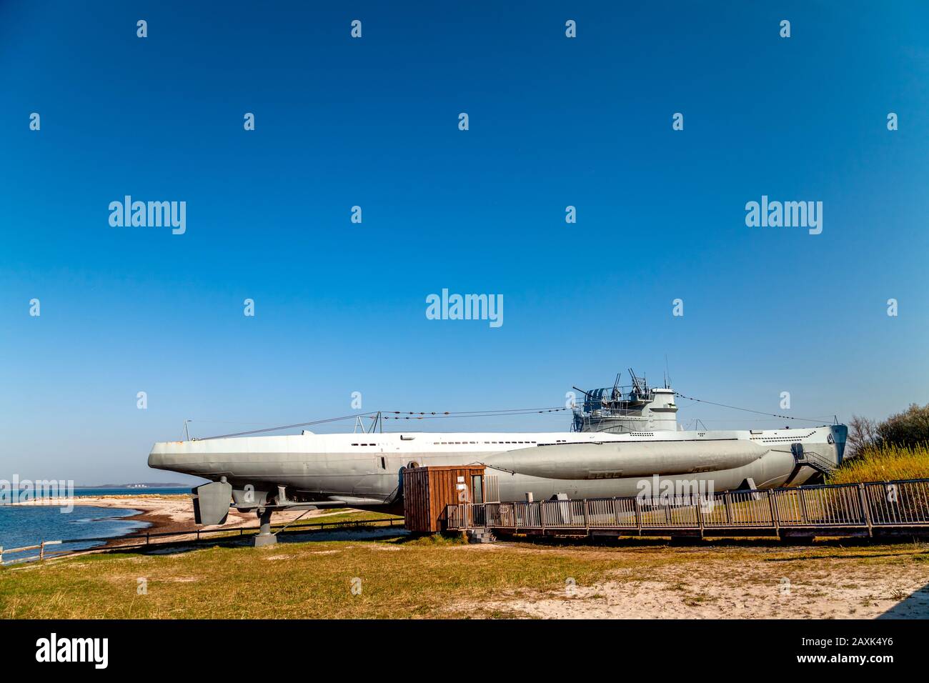 Naval memorial and submarine, Ostseebad Laboe, Germany Stock Photo - Alamy