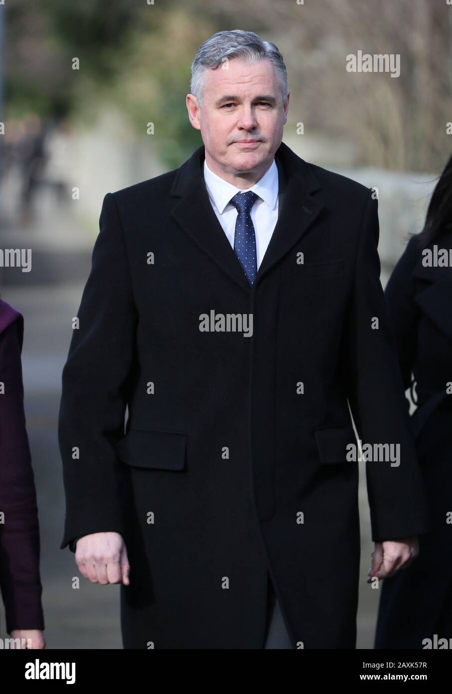 RTE presenter Ray Kennedy arrives for the funeral of journalist and ...