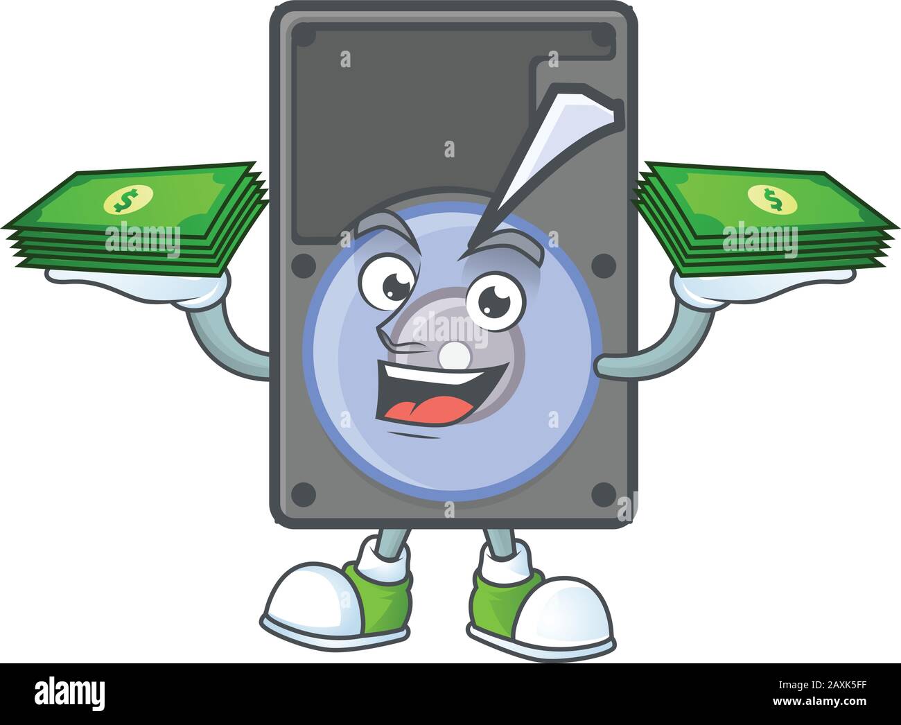 Saved money cash Stock Vector Images - Alamy