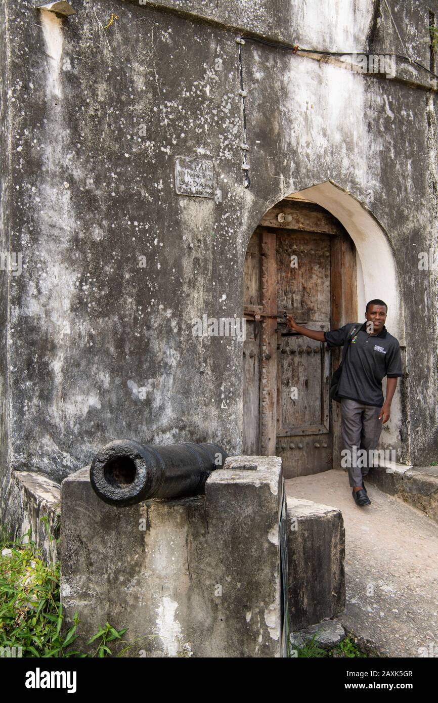 18-th century Omani Fort, Chake Chake, Pemba Island, Tanzania Stock ...