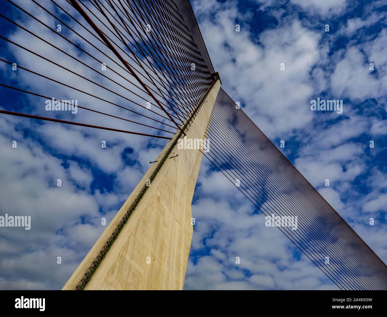 Cable stayed steel bridge hi-res stock photography and images - Alamy