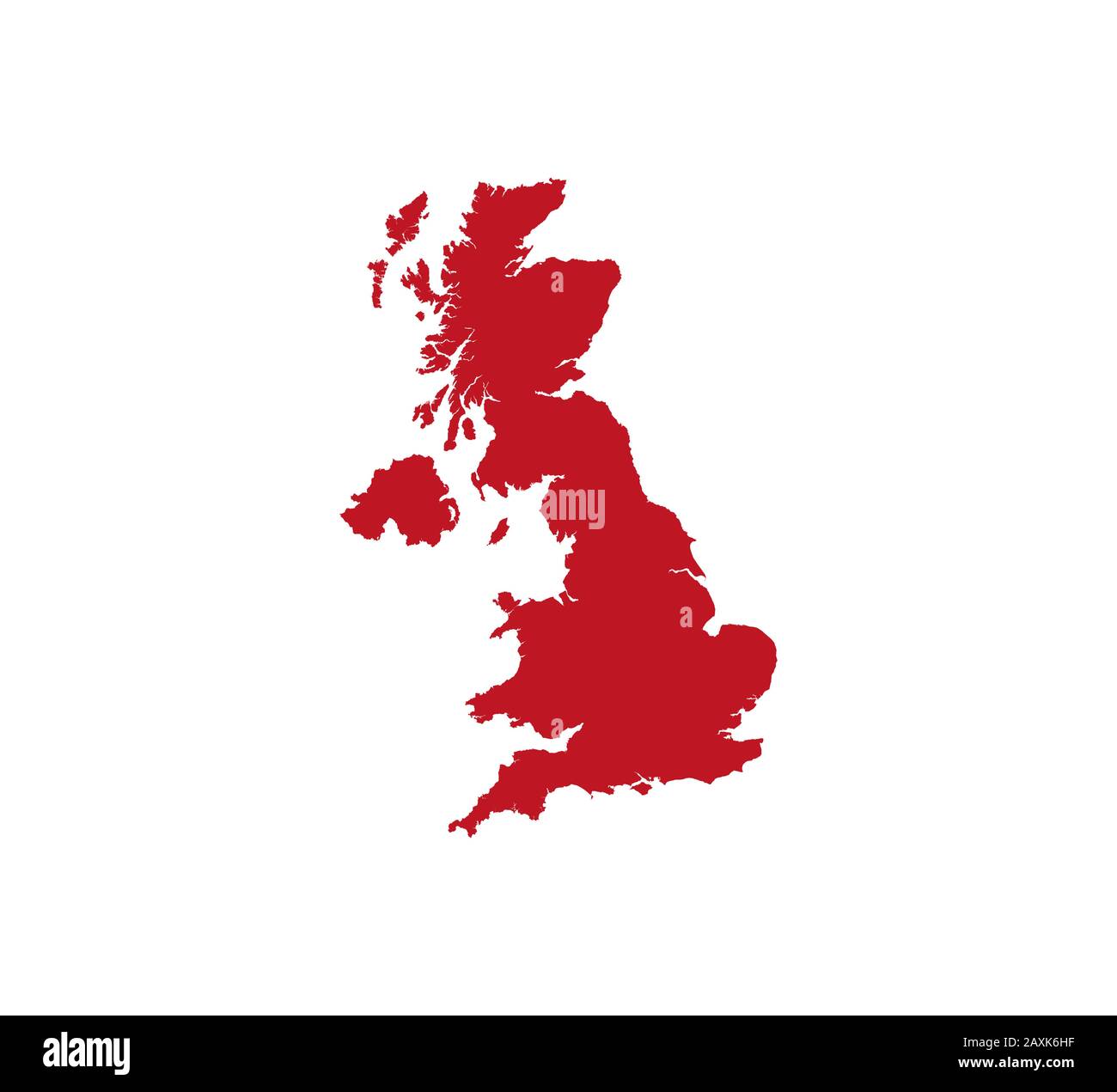 Uk map outline vector hi-res stock photography and images - Alamy