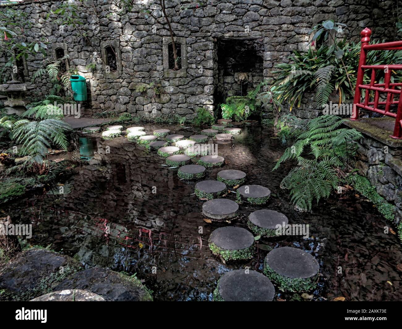 Sights to see in Monte gardens, Funchal, Madeira, European Union Stock ...