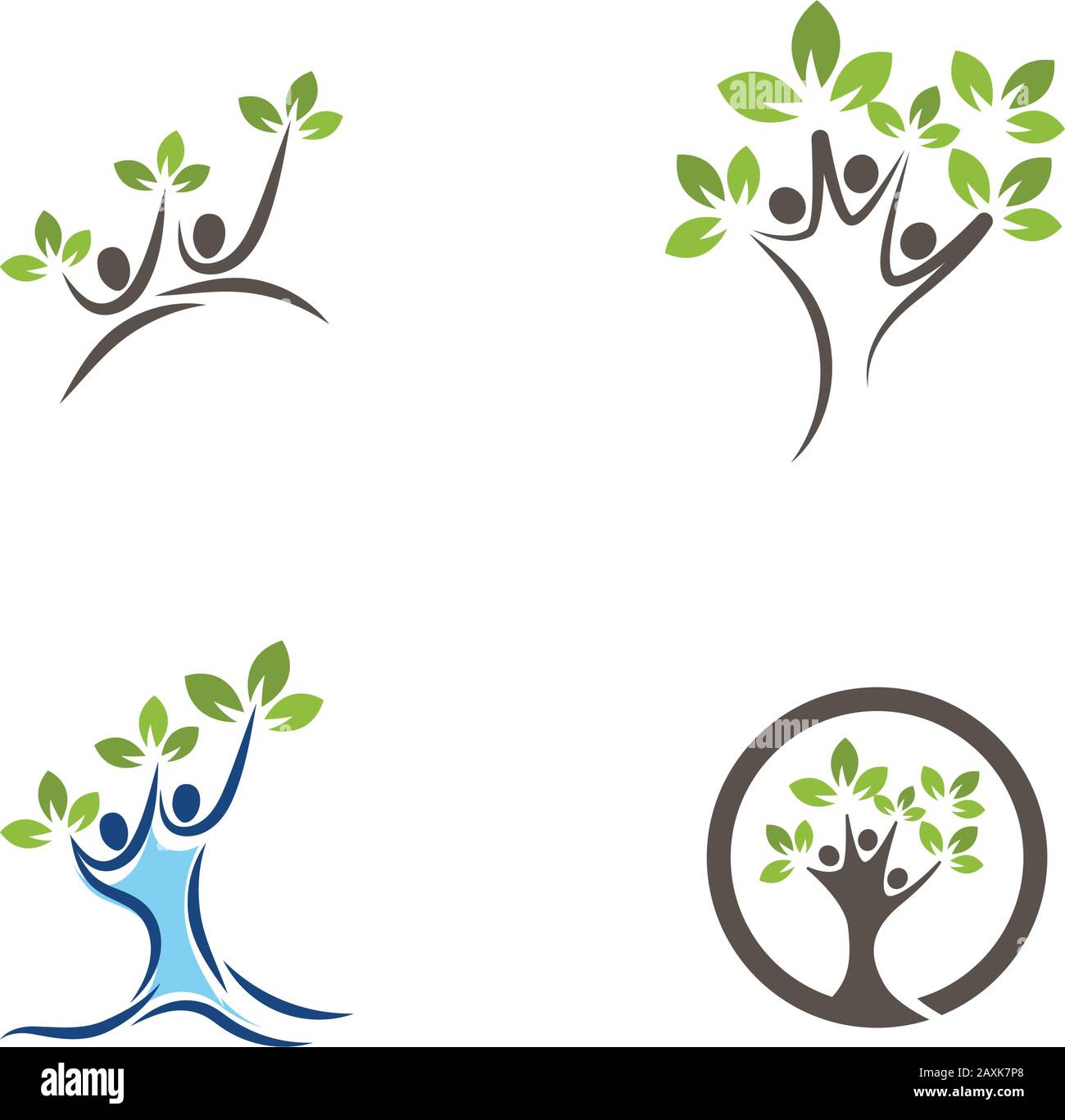 family tree logo template vector illustration Stock Vector Image & Art ...