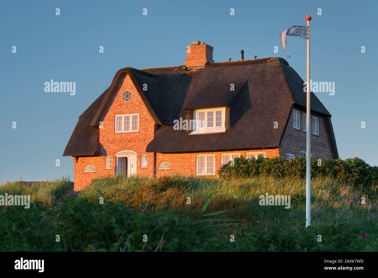 traditional house, Kampen, Sylt, Schleswig-Holstein, Germany Stock ...