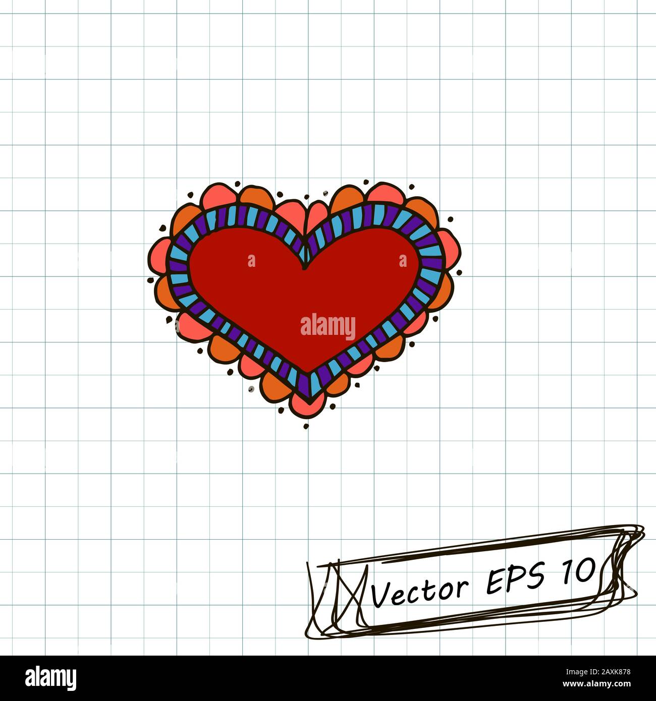Drawing on sheet isolated linear icon hi-res stock photography and ...