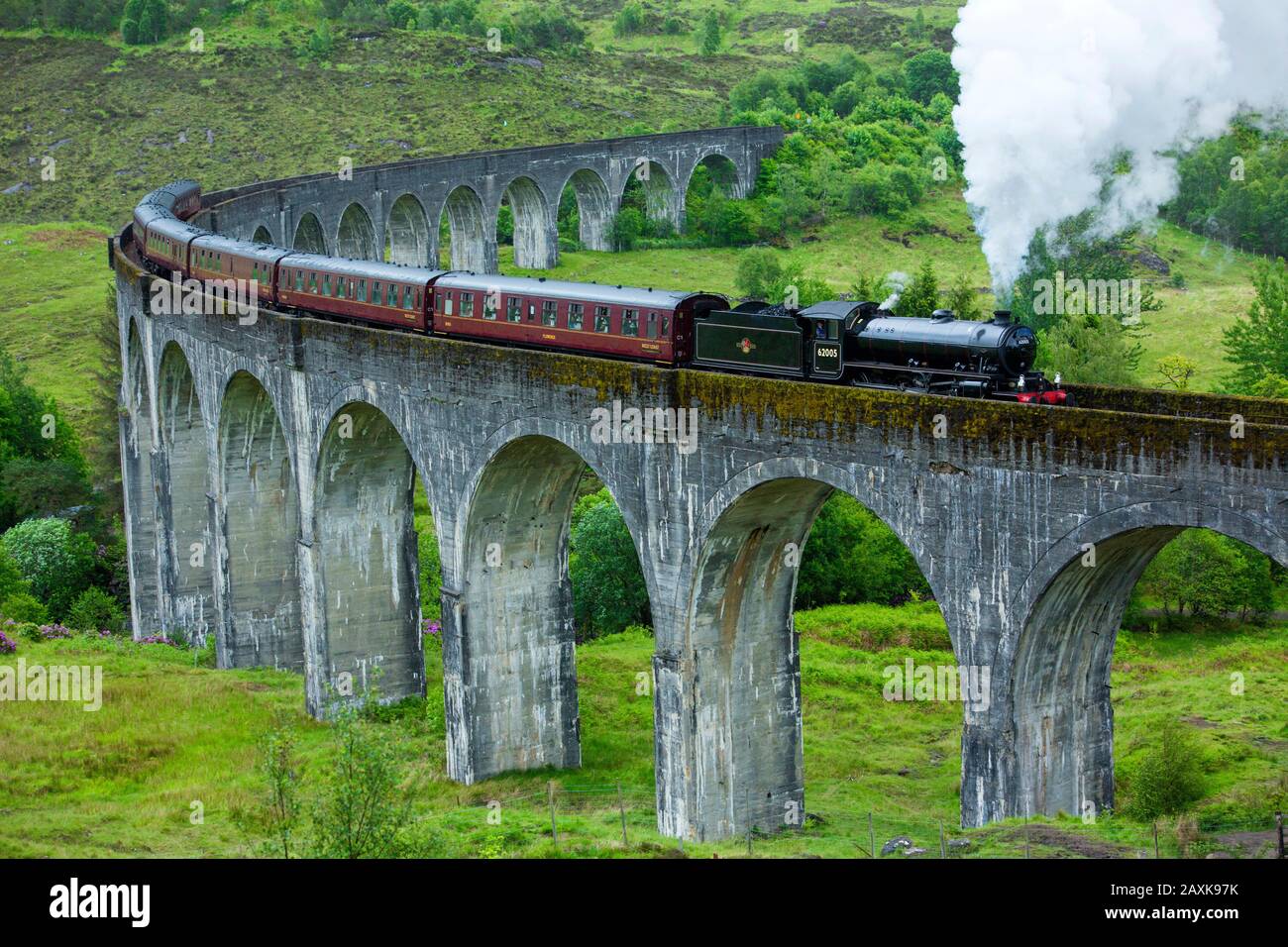 The Jacobite Steam Train Stock Photo - Alamy