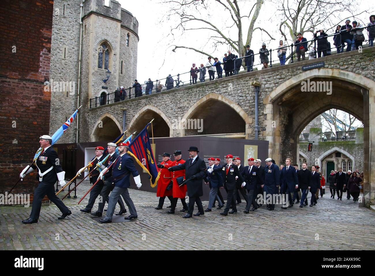 LONDON, ENGLAND. 09 FEBRUARY 2020: Serving officers and soldiers of The ...