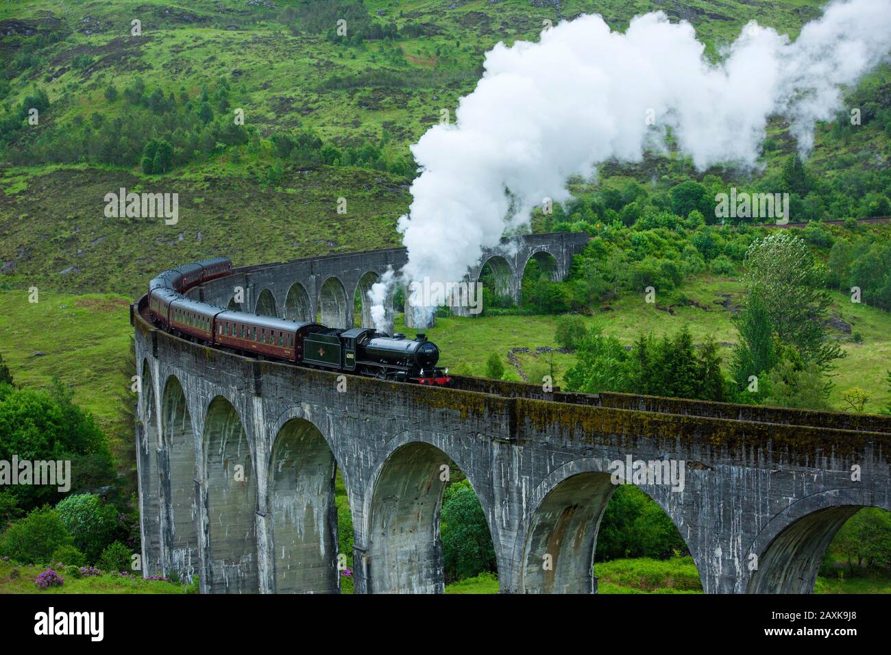 The Jacobite Steam Train Stock Photo - Alamy
