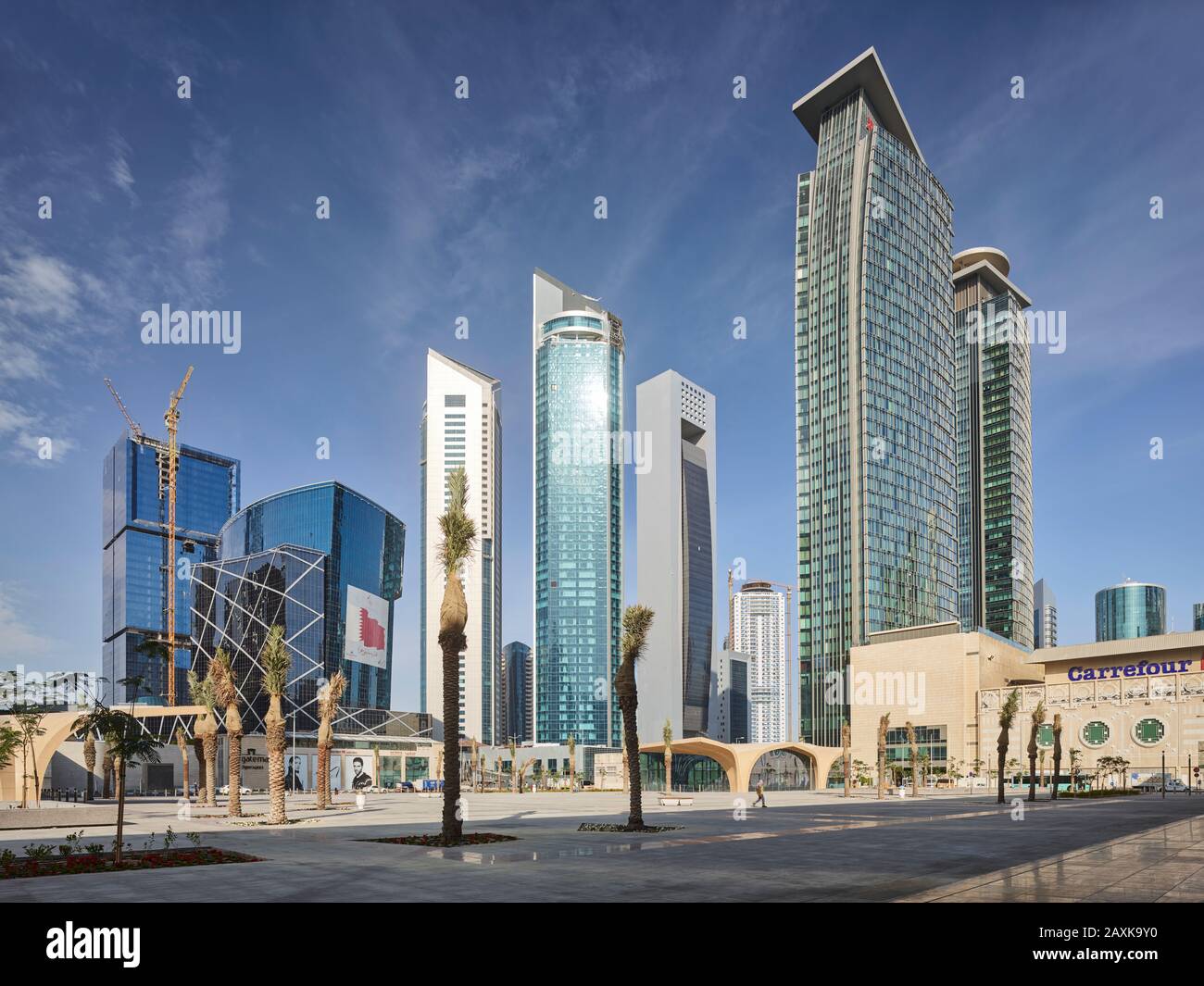 Skyscrapers, West Bay, Diplomatic Area, Doha, Qatar Stock Photo - Alamy