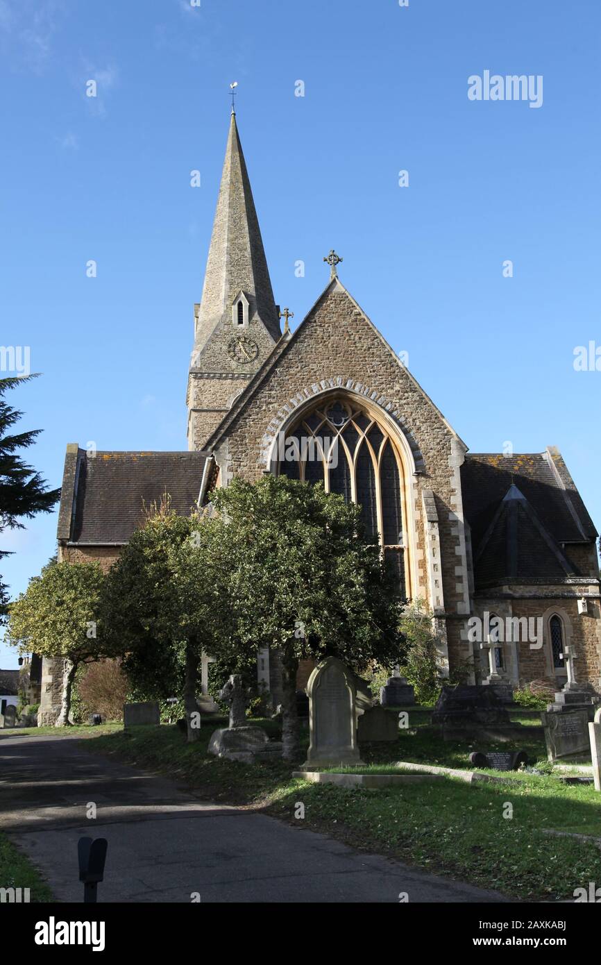 Stained glass church in surrey hi-res stock photography and images - Alamy