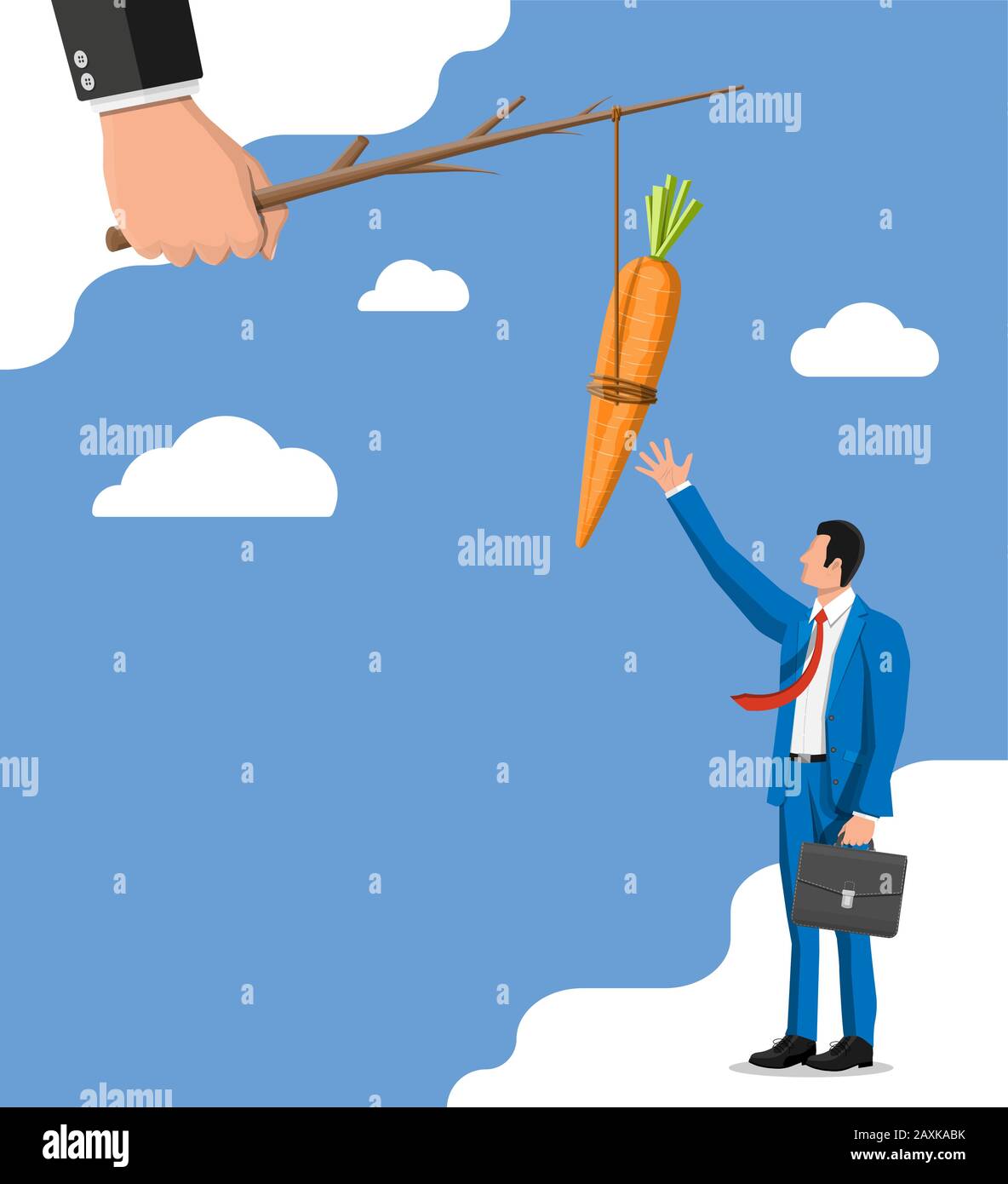 Carrot and stick cartoon hi-res stock photography and images - Alamy