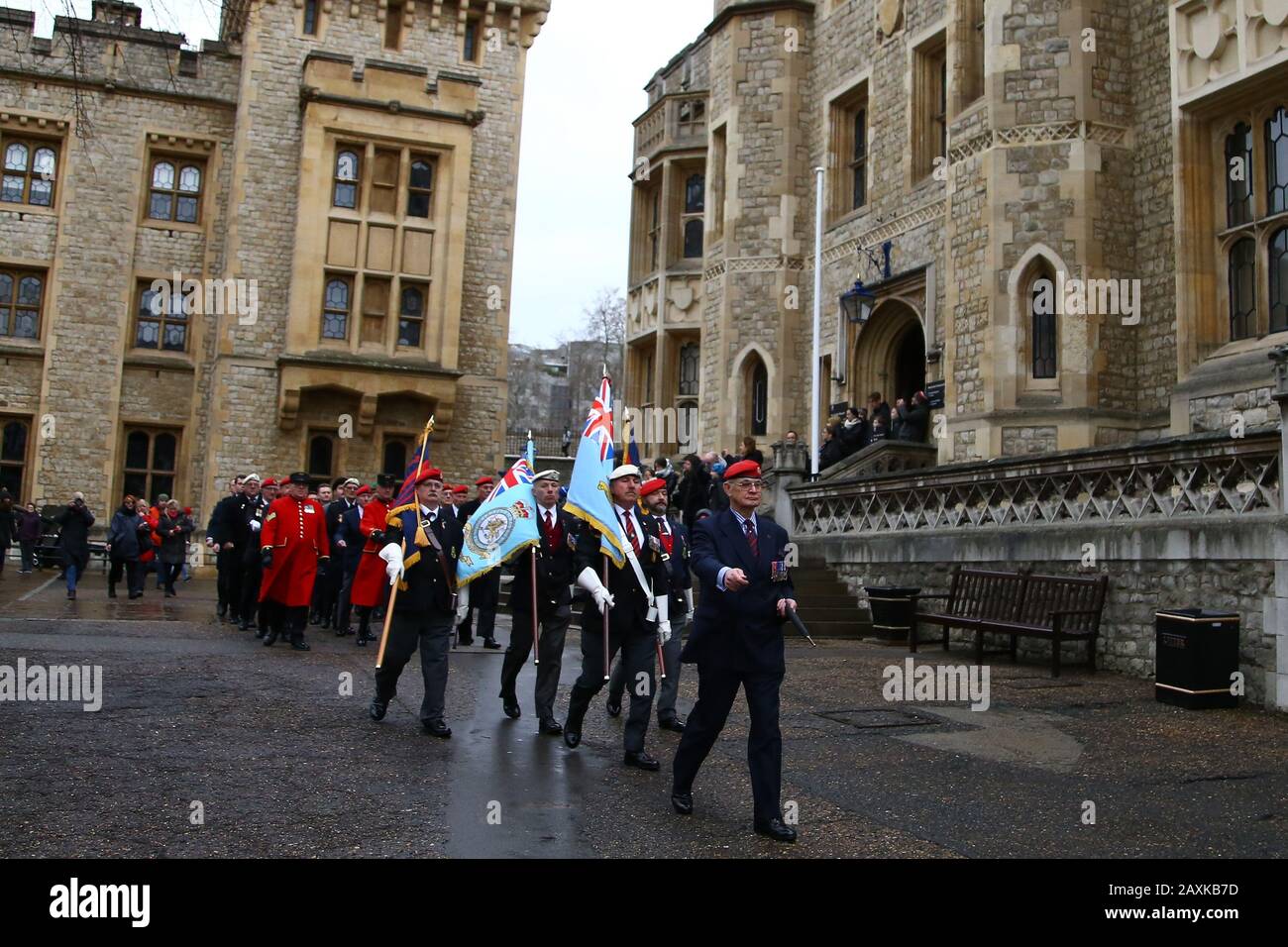 LONDON, ENGLAND. 09 FEBRUARY 2020: Serving officers and soldiers of The ...