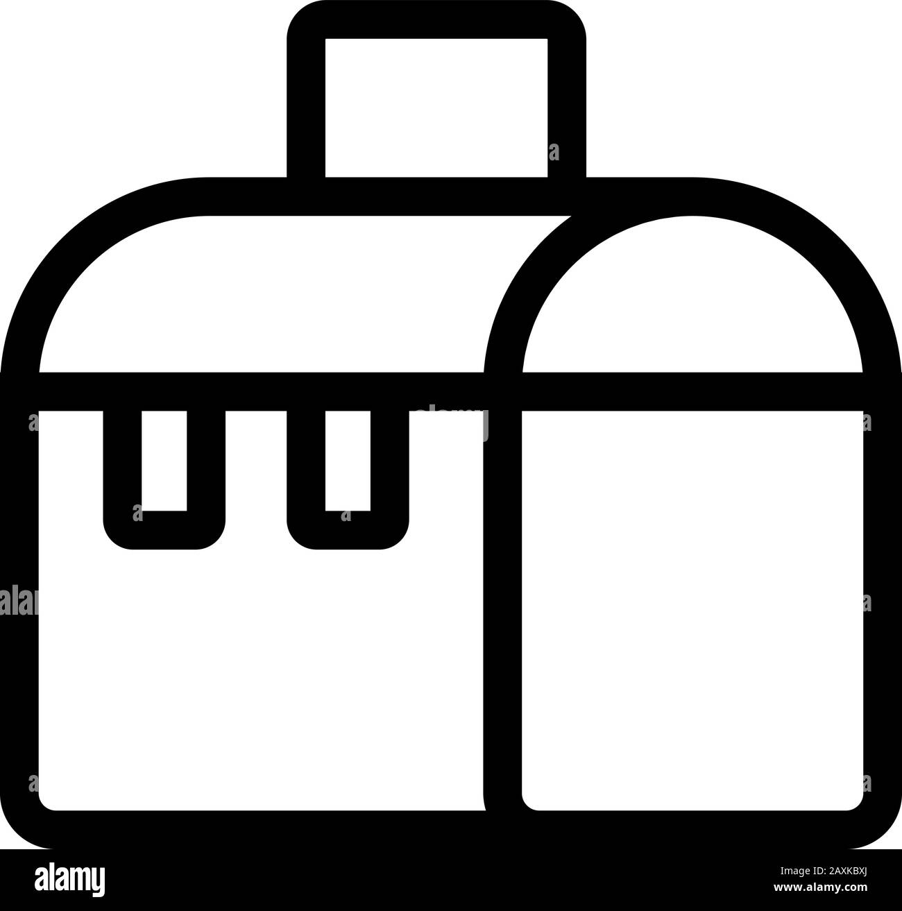 Lunchbox icon vector. Isolated contour symbol illustration Stock Vector ...