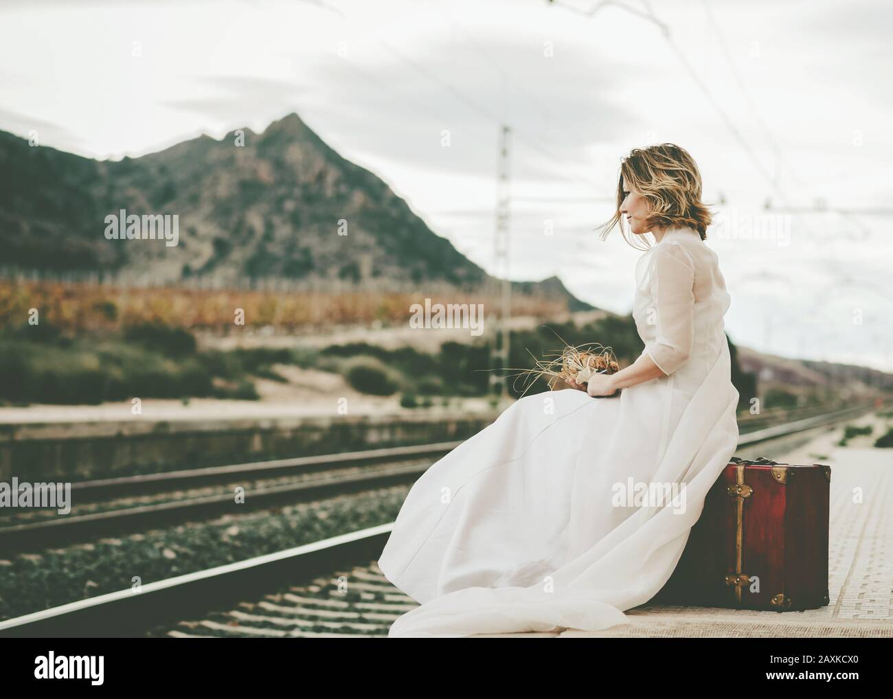 Wedding train tracks hi-res stock photography and images - Alamy