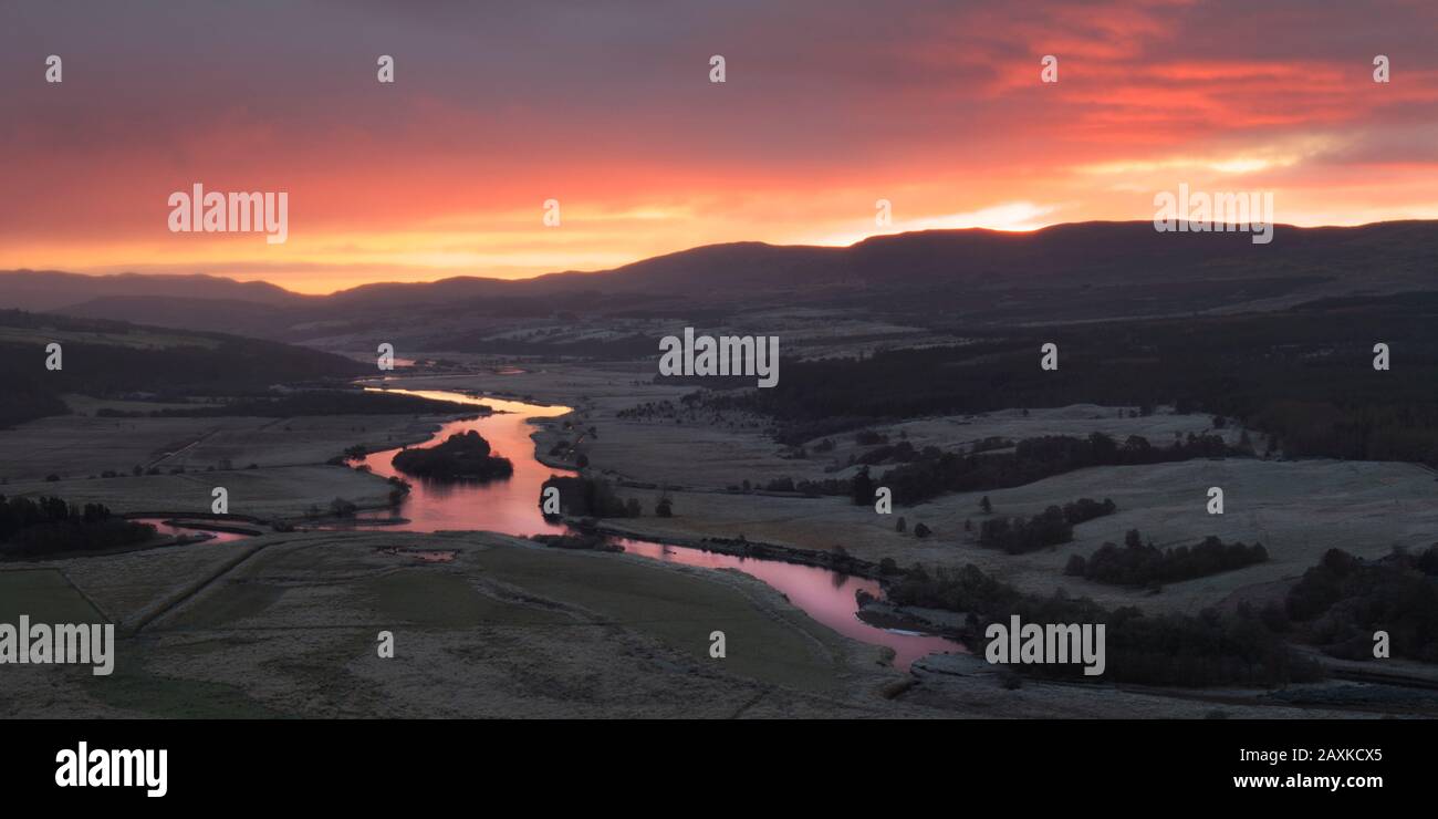 Confluence of 2 rivers along Kyle of Sutherland Stock Photo - Alamy