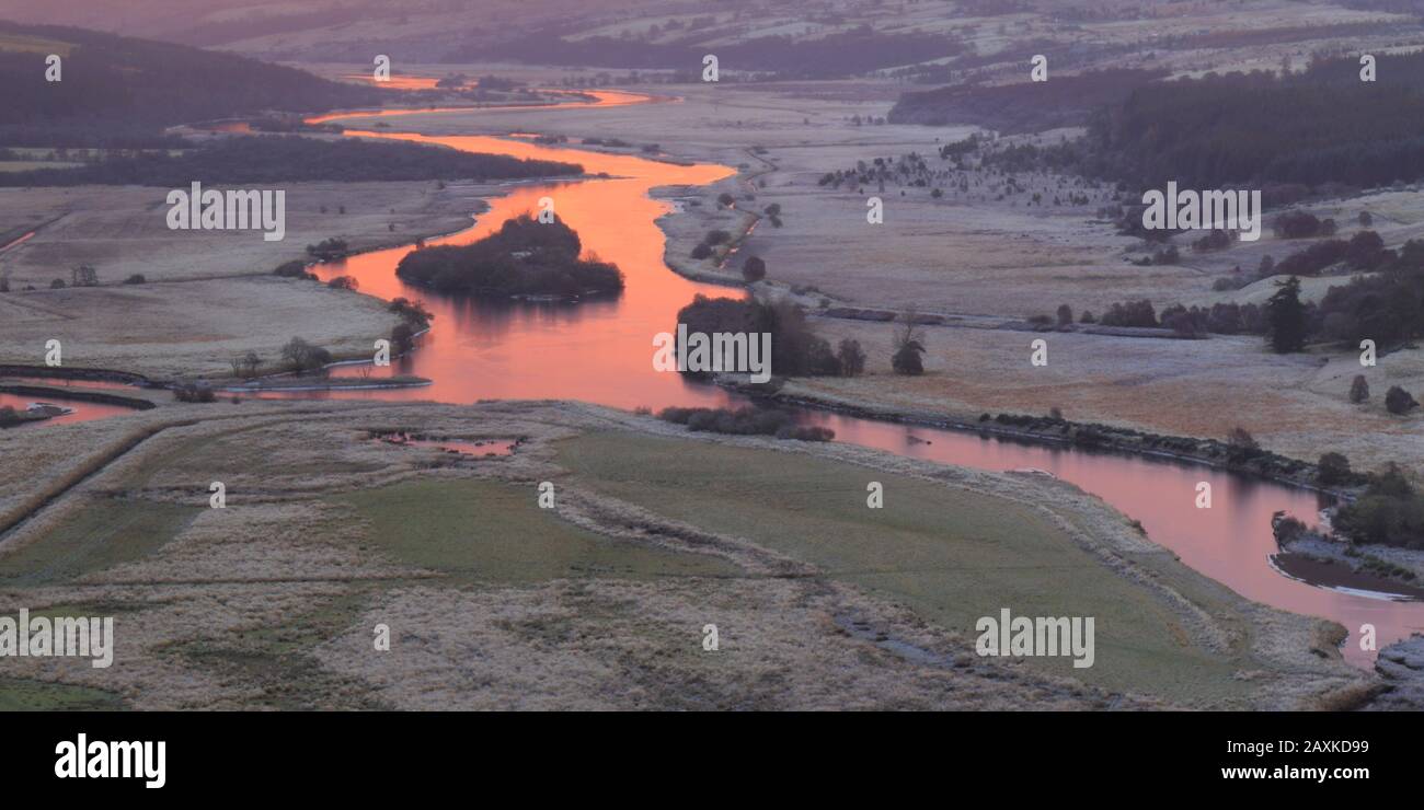 Confluence of 2 rivers along Kyle of Sutherland Stock Photo - Alamy