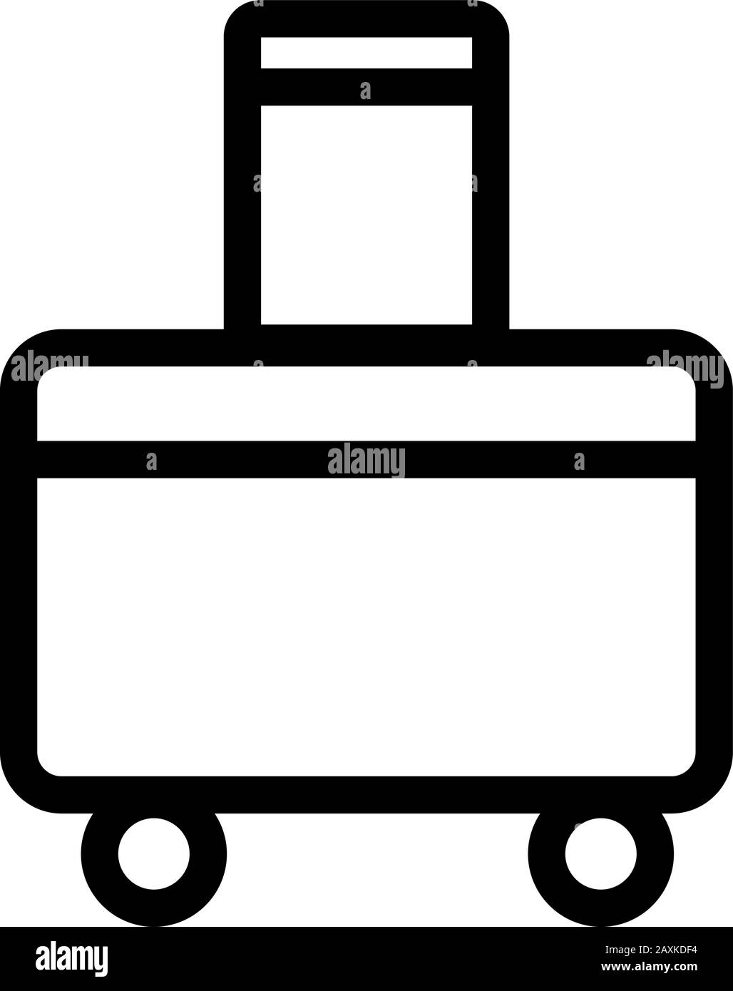 Baggage travel icon vector. Isolated contour symbol illustration Stock ...