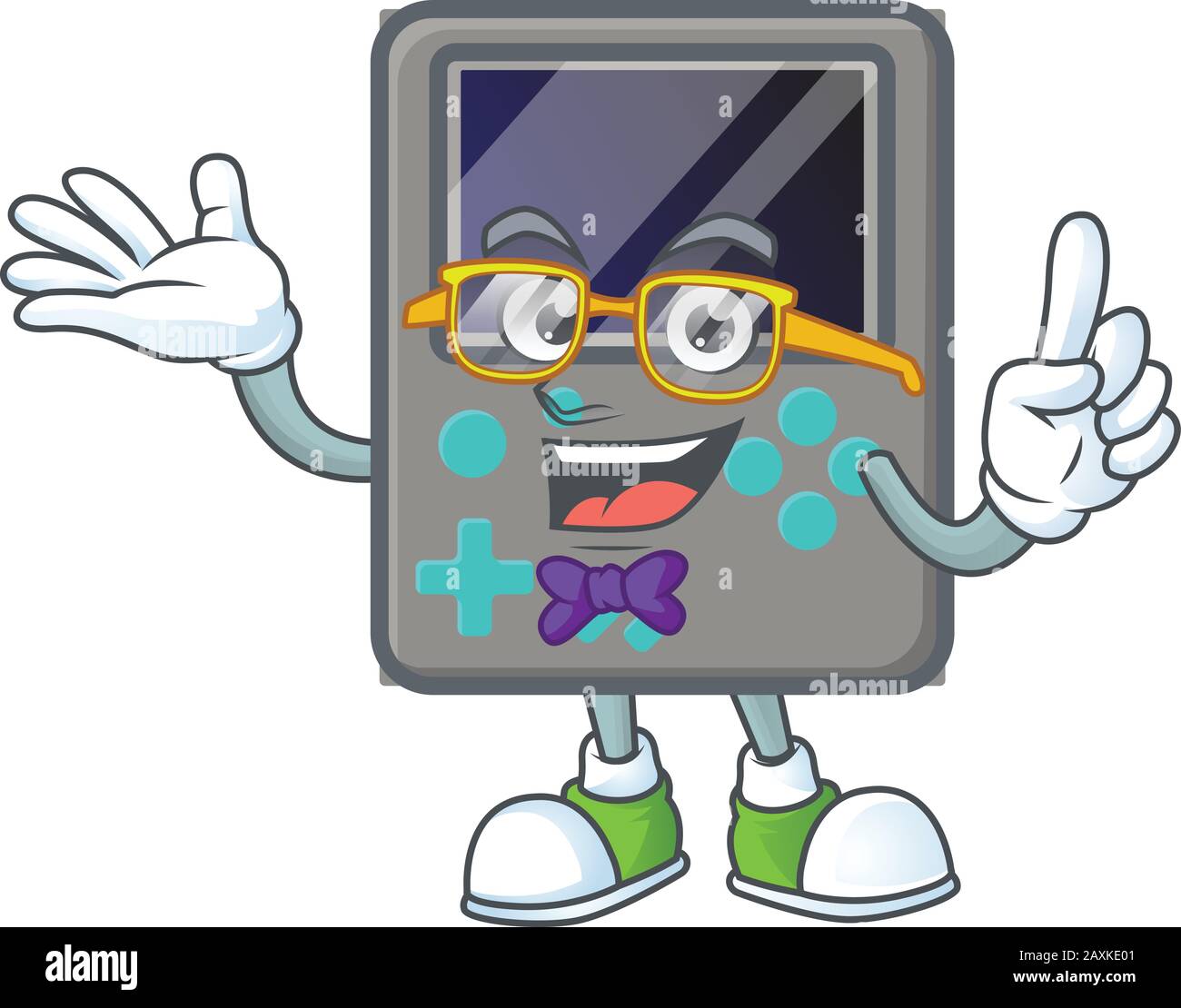 The Geek character of game console mascot design Stock Vector Image ...