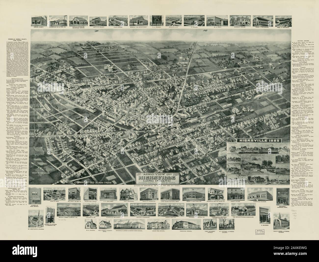 Map of hicksville hi-res stock photography and images - Alamy