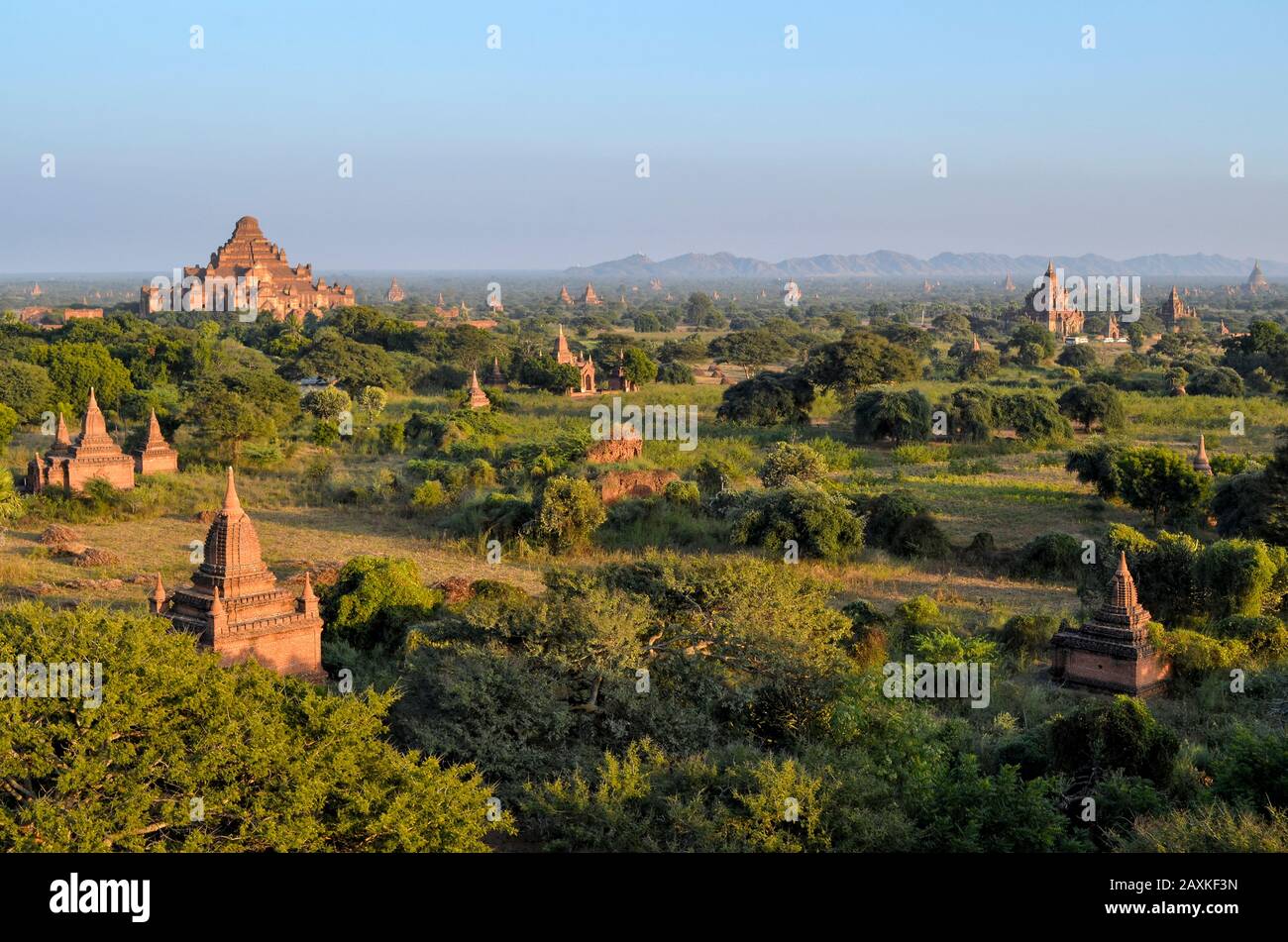 landscape with temples, Bagan, Myanmar Stock Photo - Alamy