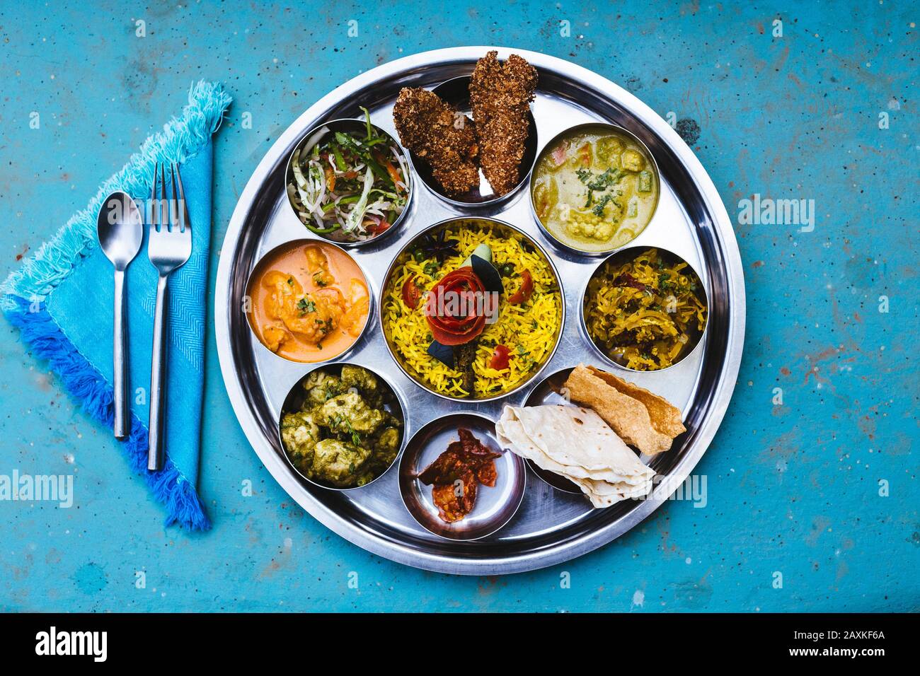 Indian lunch hi-res stock photography and images - Alamy