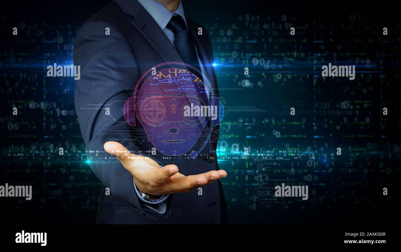Video game man in suit hi-res stock photography and images - Alamy