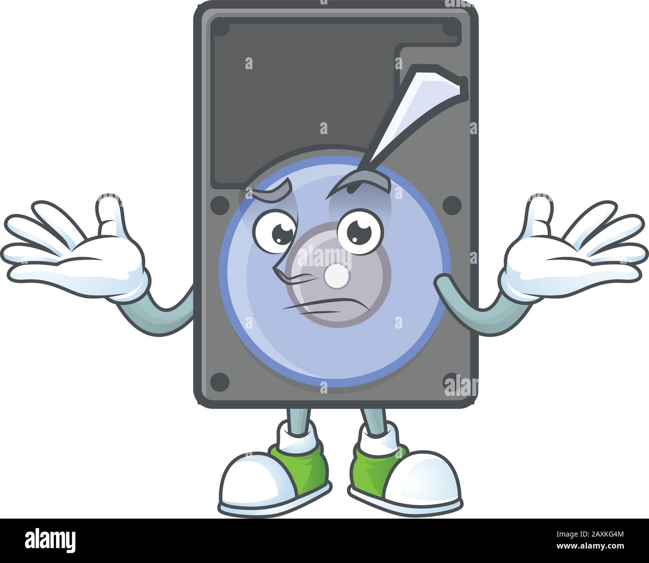 A comical Grinning hard disk cartoon design style Stock Vector Image ...