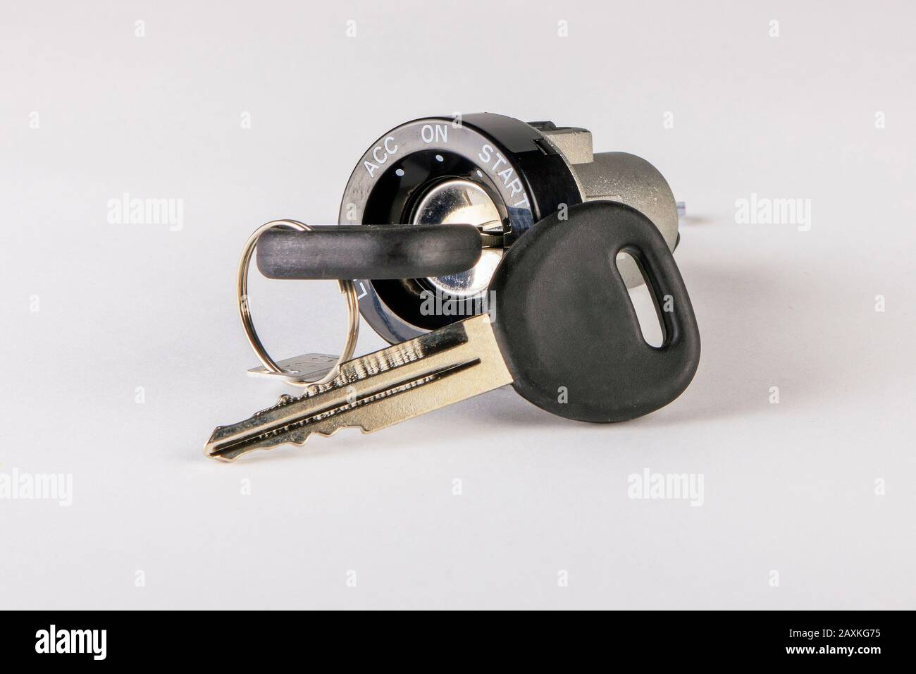 Car keys on a white background. Ignition switch with car keys Stock ...