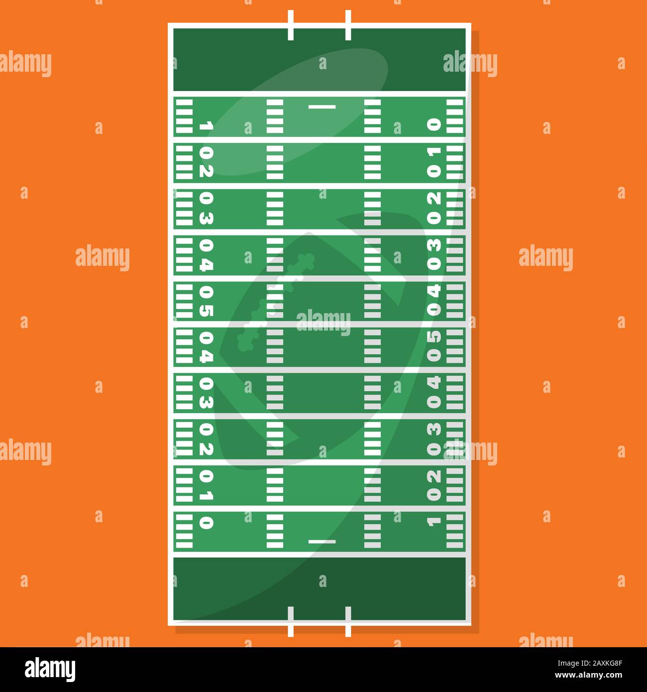 american football field isolated vector illustration for sport concept ...