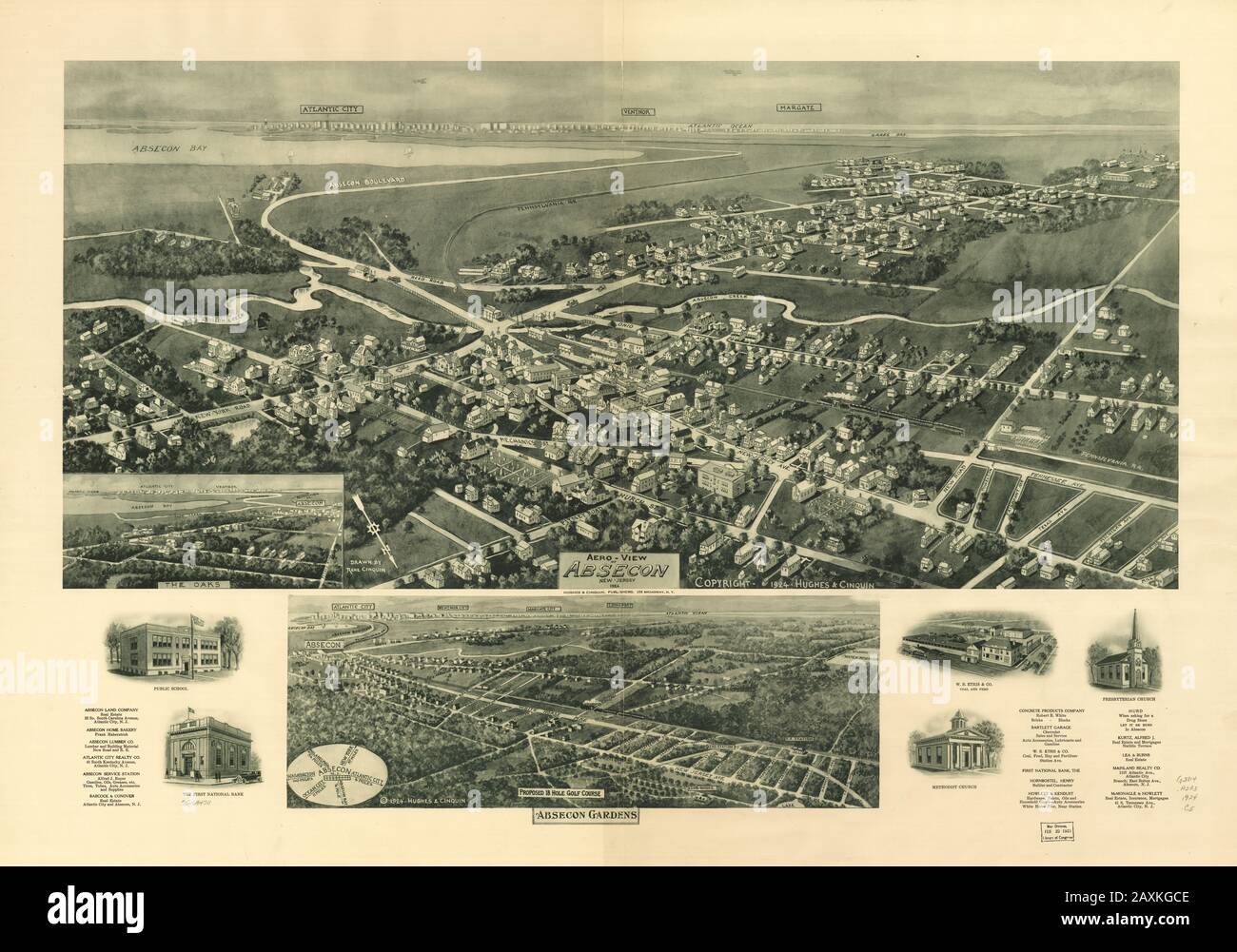 Absecon map hi-res stock photography and images - Alamy