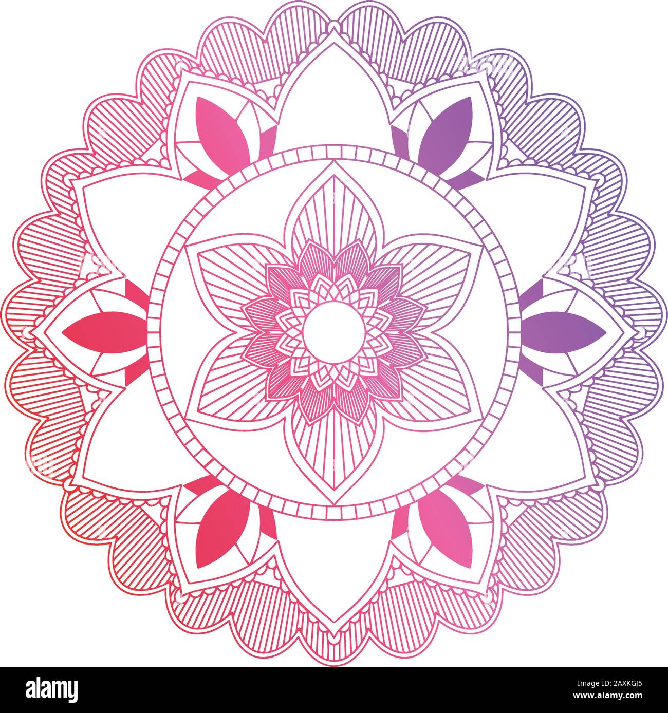 Mandala patterns on white background illustration Stock Vector Image ...