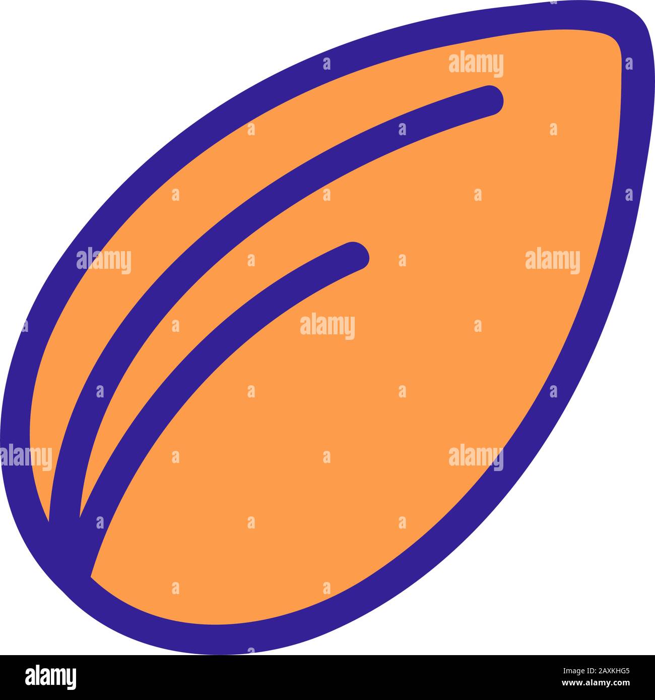 Nut icon vector. Isolated contour symbol illustration Stock Vector ...