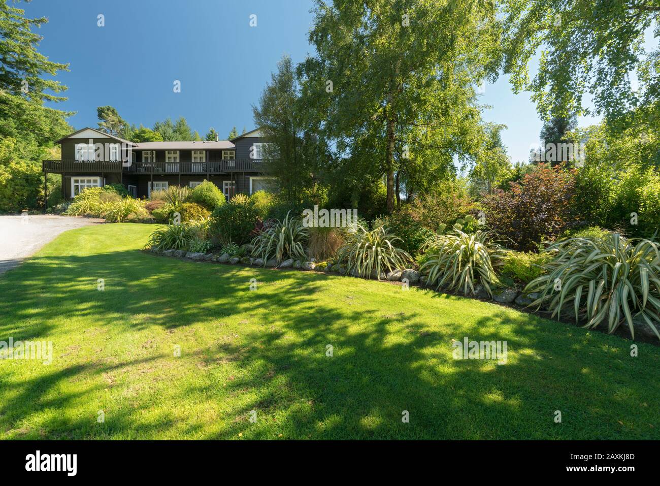 Lake Rotoroa Lodge, Tasman, South Island, New Zealand, Oceania Stock ...