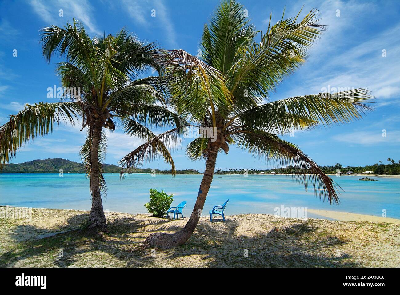 Fiji, beach on Malolo Lailai island in South Sea Stock Photo - Alamy