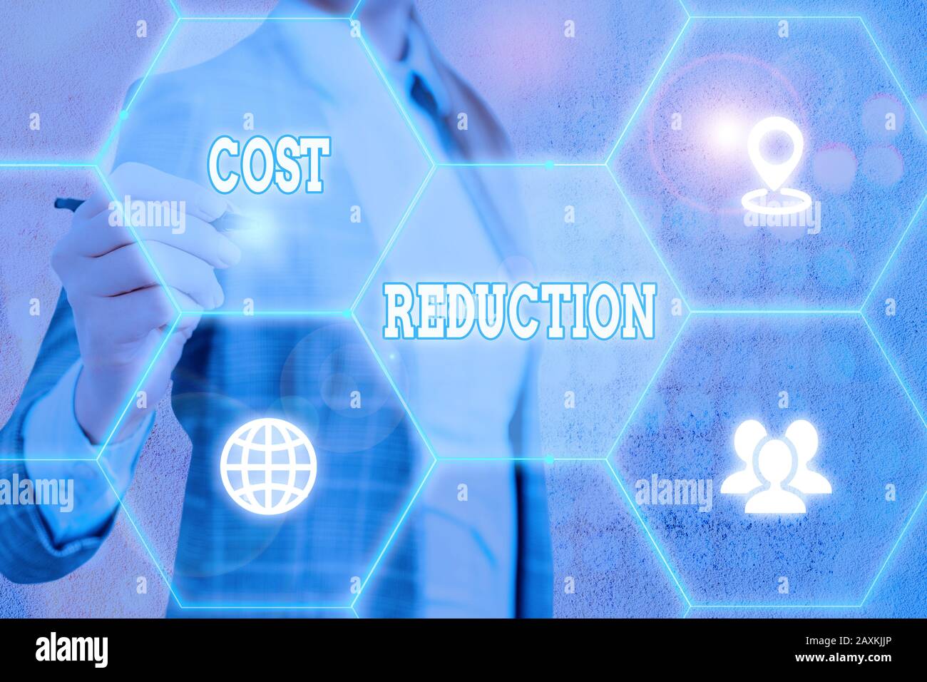 Conceptual hand writing showing Cost Reduction. Concept meaning process ...